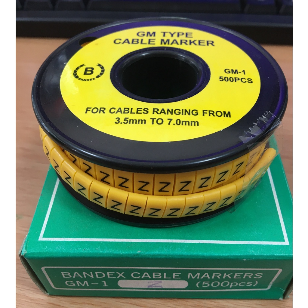เคเบิ้ลมาร์คเกอร์ CABLE MARKER (NUMBER AND LETTERS) (BANDEX) รุ่น GM ...