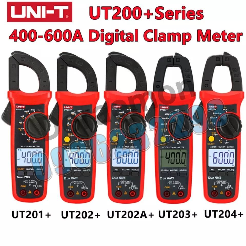 UNI-T UT201+UT202+,UT202A+,UT203+,UT204+คลิปแอมป์ แคล้มป์มิเตอร์ ...