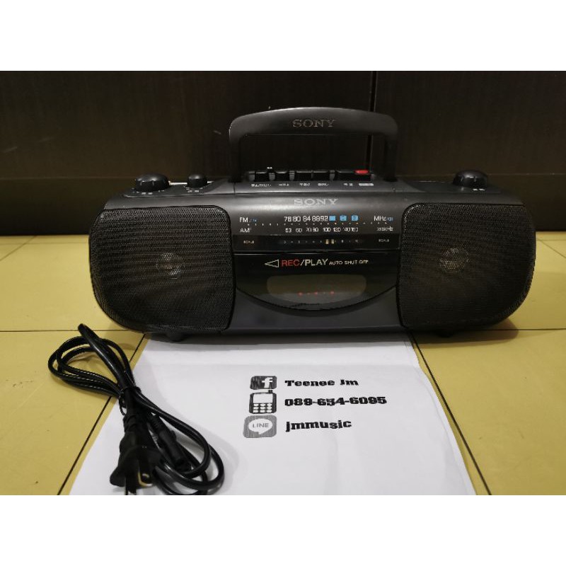 SONY CFS-E14 เครื่องเล่นเทป+วิทยุใช้งานเต็มระบบ | Shopee Thailand