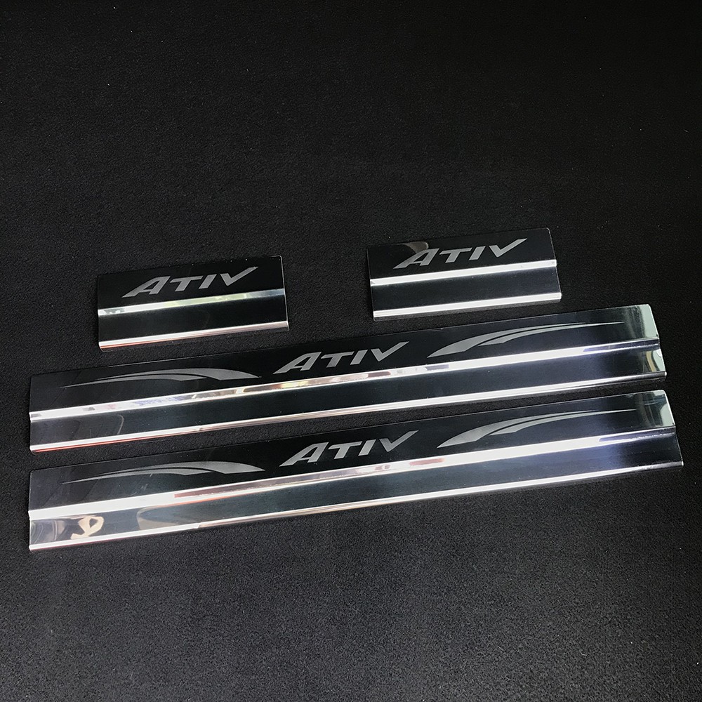 สคัพเพลท Toyota ATIV กันรอย ชายบันได scrub plate | Shopee Thailand