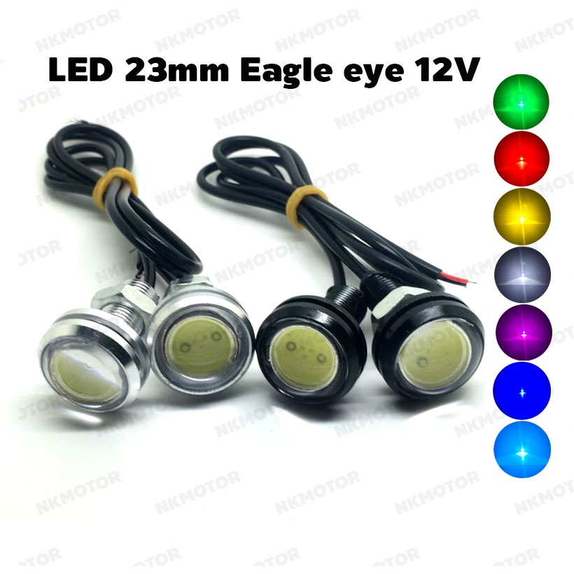 LED Eagle eyes 23mm หลอดไฟแอลอีดี 12VDC | Shopee Thailand