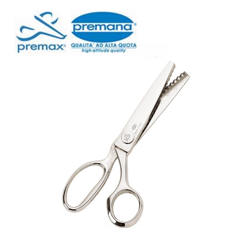 PREMAX กรรไกรตัดผ้า ซิกแซกด้ามเงินPINKING SHEARS 7 1/2'' (10521,15276 ...