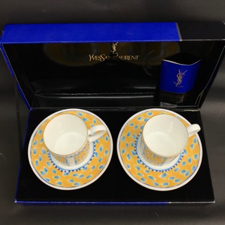 ชุดแก้วกาแฟ YSL YVES SAINT LAURENT COFFEE TEA CUP SET | Shopee Thailand
