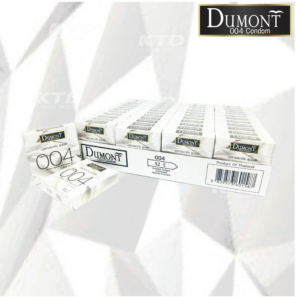 Dumont 004 Size 52mm. ถุงยางอนามัยผิวเรียบแบบบาง 48 กล่อง | Shopee Thailand