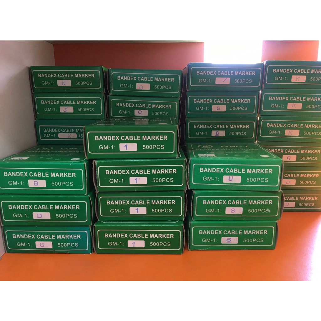 เคเบิ้ลมาร์คเกอร์ CABLE MARKER (NUMBER AND LETTERS) (BANDEX) รุ่น GM ...