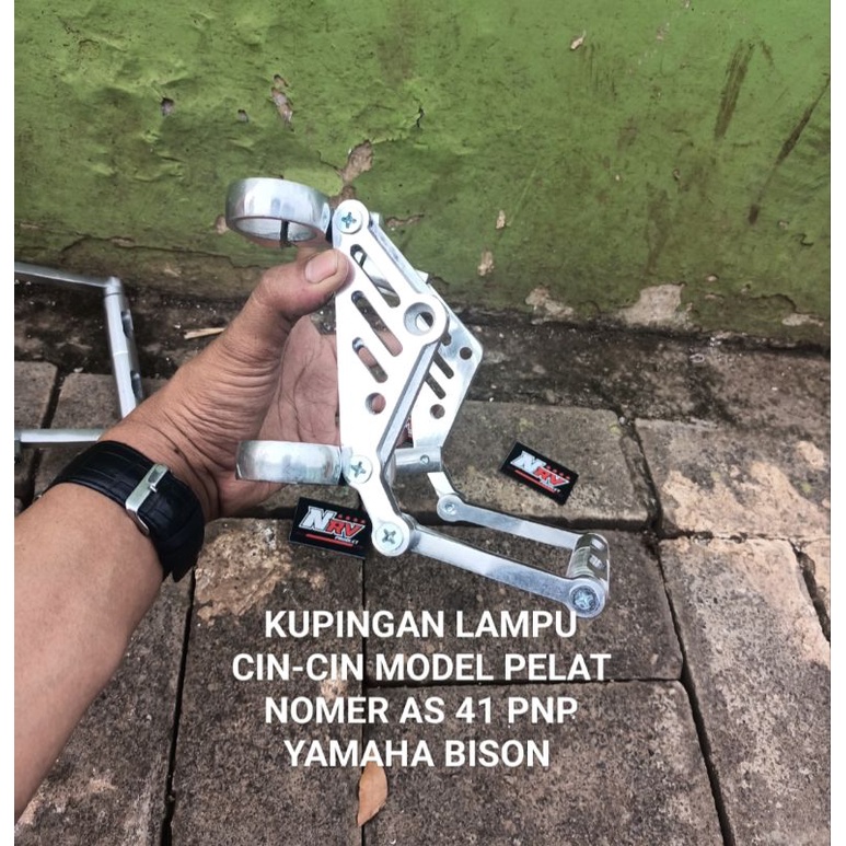 Bison shock ไฟหน้า pangkon / Yamaha bison ear bracket รุ่นวงแหวนแบนสุด ...