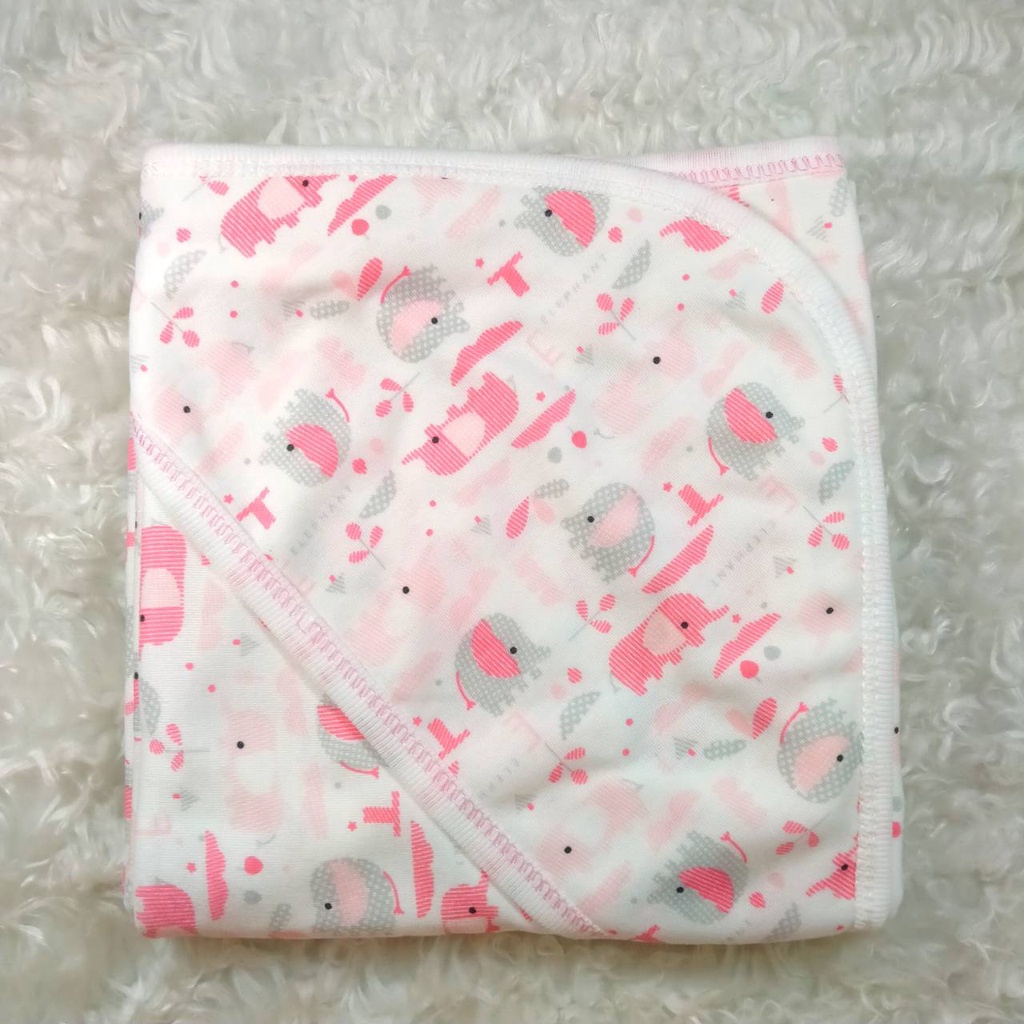 Ping Baby ผ้าห่อตัว เนื้อผ้า Cotton 100% ขนาด 80*75 ซม. มีหมวกในตัว ...