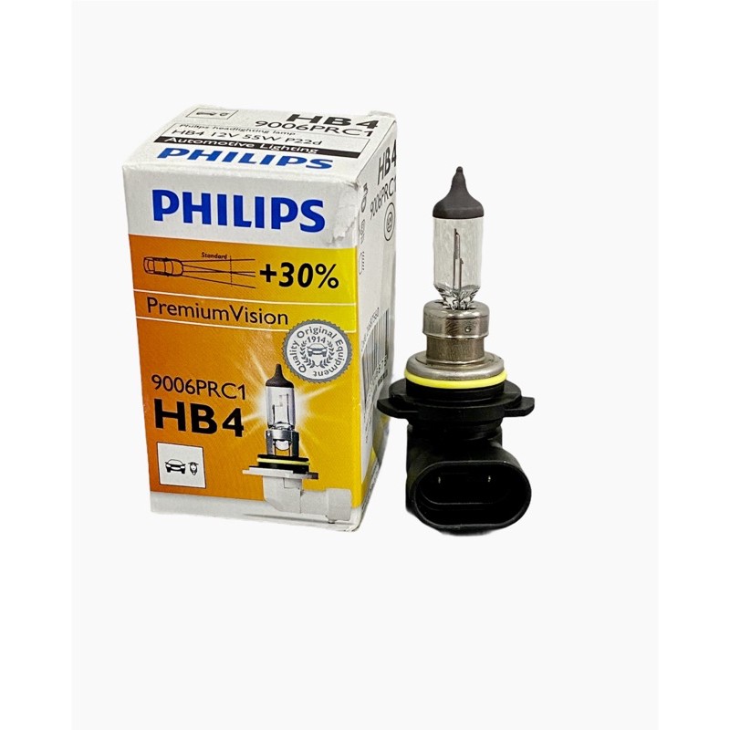 หลอดไฟรถยนต์ HB4 9006 Philips Vision+30% | Shopee Thailand