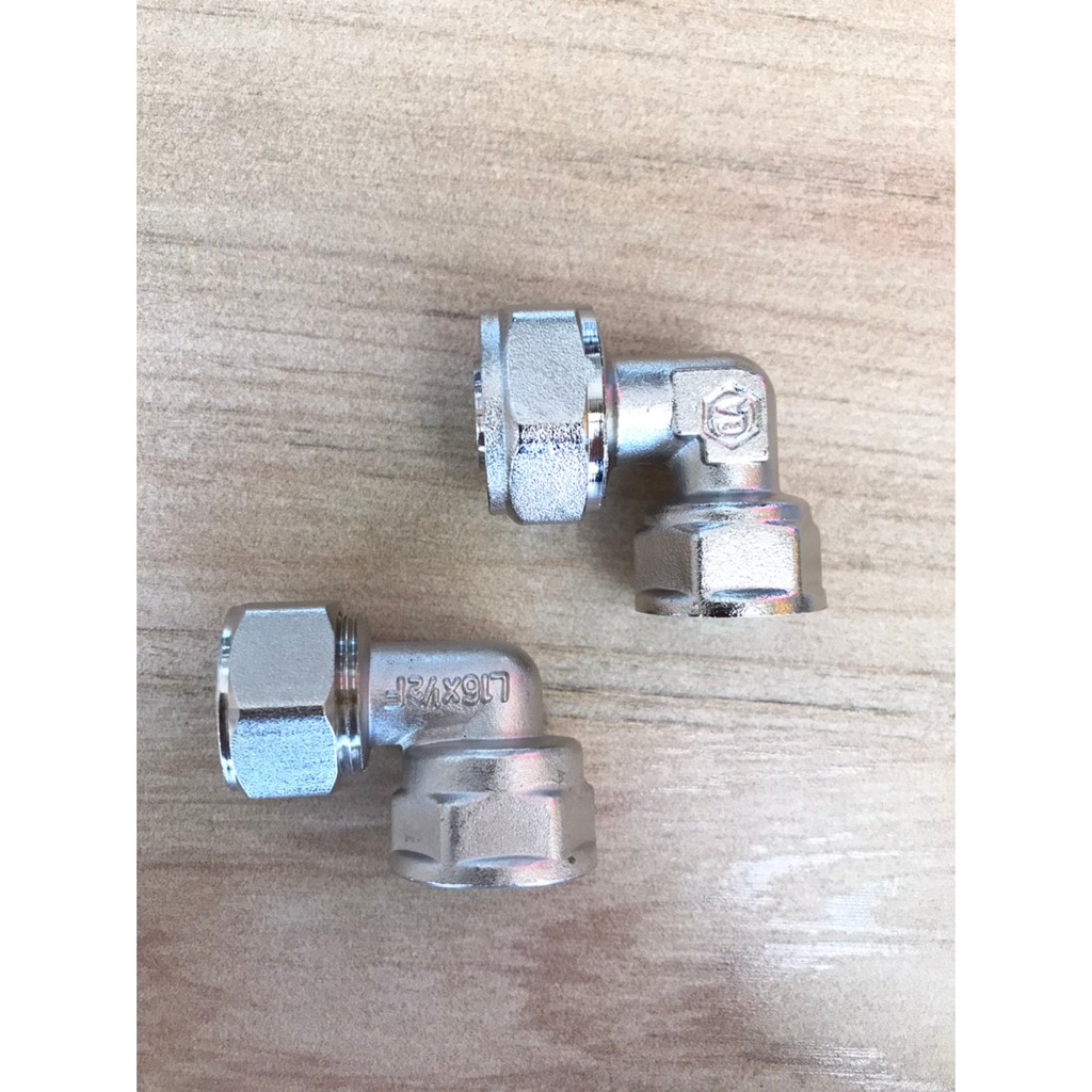 Napple Compression Fitting ทองเหลืองหญิงท่อข้อศอกการเชื่อมต่อขนาด L16-1 ...