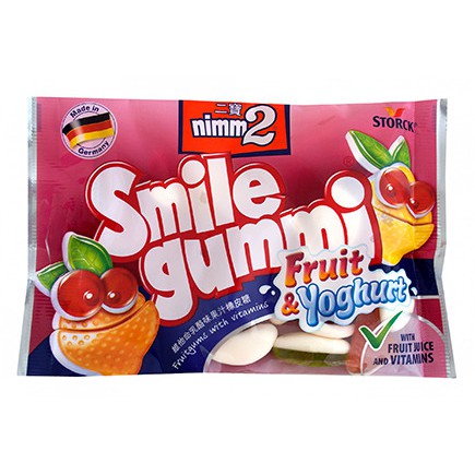 Nimm2 Smile Gummi 4 รสชาติ Fruit&Yoghurt Sour Apple Buddies 90 กรัม ...