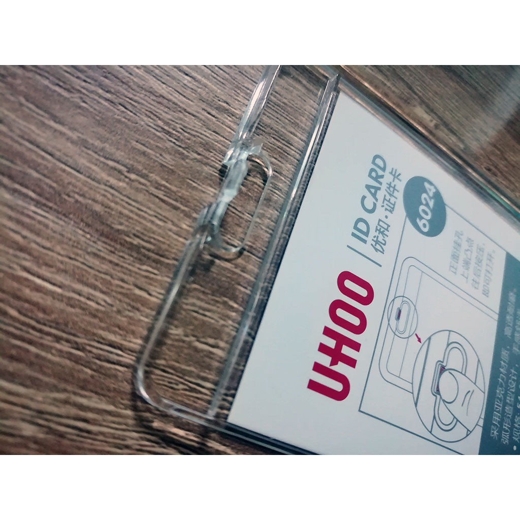 UHOO 6024 กรอบอะครีลิคใสใส่บัตร แนวตั้ง กันน้ำได้ (แพ็ค 3 ชิ้น ...