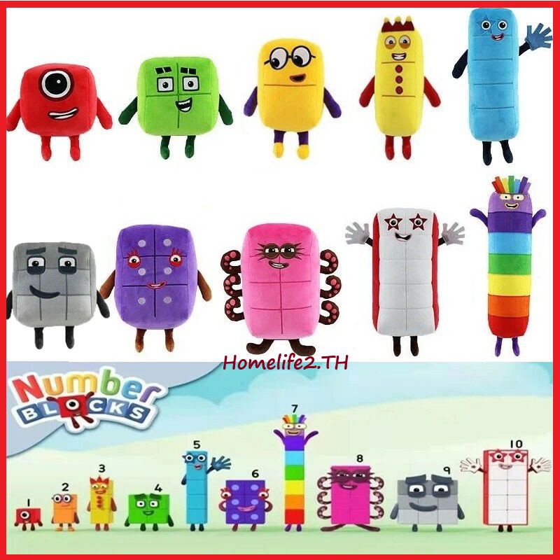 Numberblocks Plush Doll Educational Stuffed Number Blocks Toys Kids ...