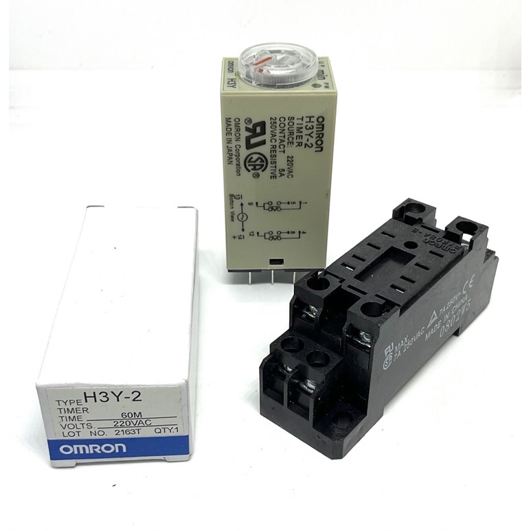 ทามเมอร์ H3Y-2. 220VAC Omron พร้อมซ็อกเก็ต 1S 3S 5S 10S 30S 60S 5M 10M 30M 60M | Shopee Thailand