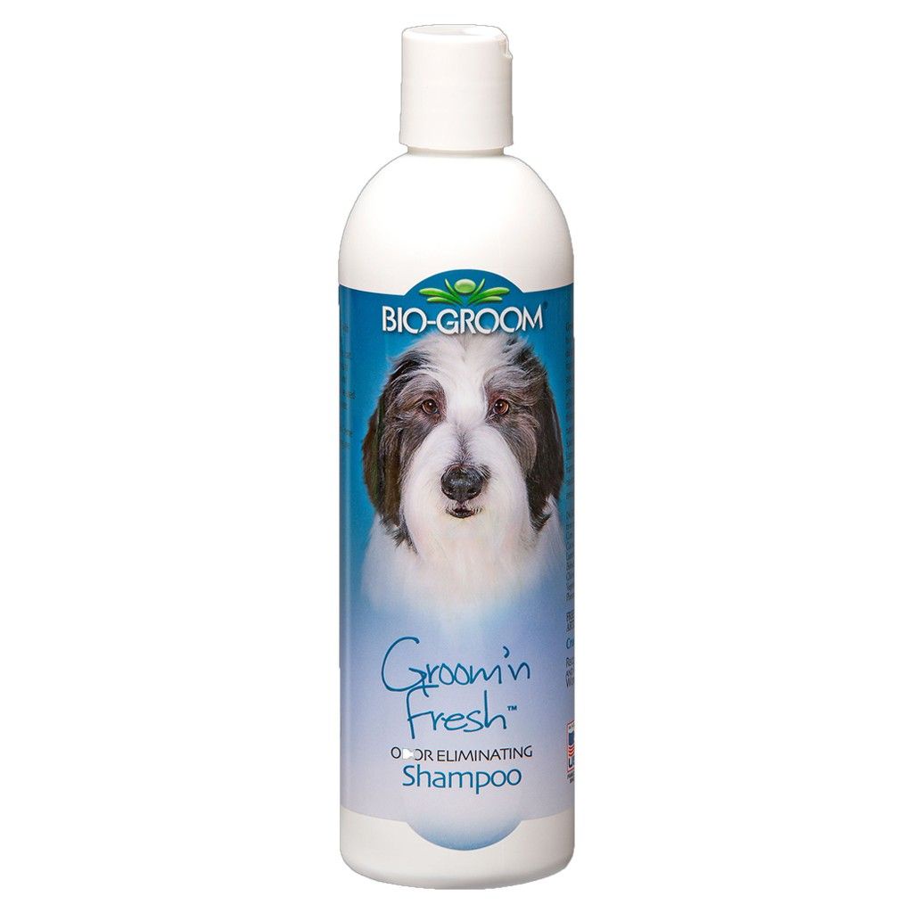 BIO-GROOM Groom'N Fresh Shampoo แชมพูสำหรับสุนัขและแมว ขนาด 12 oz ...