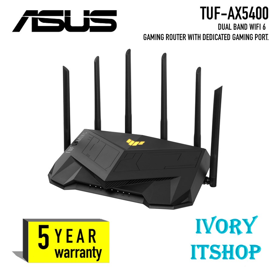 ASUS TUF Gaming AX5400 (TUF-AX5400) Dual Band WiFi 6 Gaming Router ...