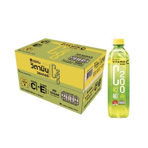 [ส่งฟรี] ICHITAN Vitamin Water C Plus E อิชิตัน วิตามิน วอเตอร์ ซี พลัส อี 550ml 24ขวด | Shopee ...