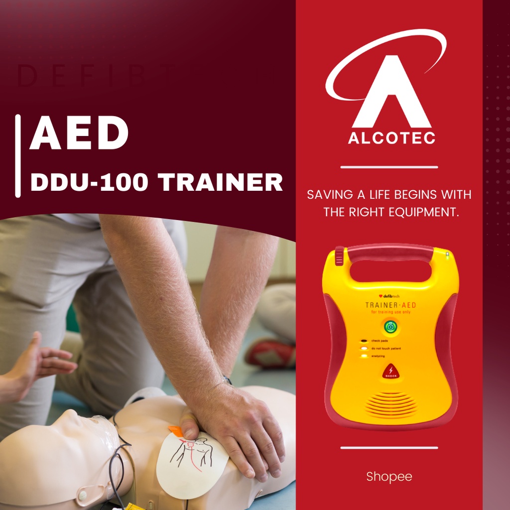 เครื่องกระตุกหัวใจไฟฟ้าแบบอัตโนมัติ aed - Defibtech รุ่น LIFELINE DDU-100 TRAINER สำหรับฝึกอบรม ...