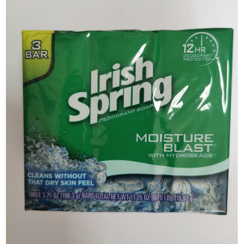 irish spring moisture blast soap 106.3g*3 | Shopee Thailand