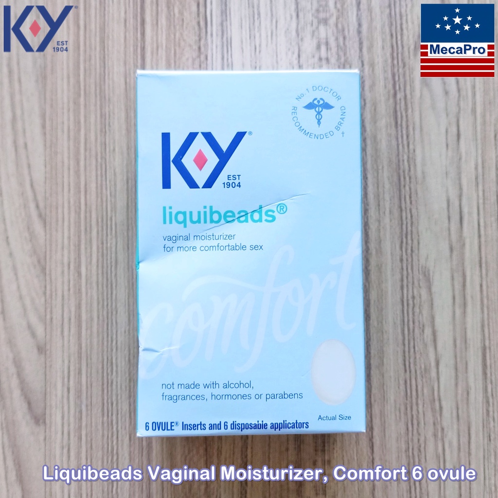 K-Y® Liquibeads Vaginal Moisturizer, Comfort 6 ovules | Shopee Thailand