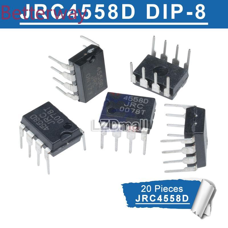 50pcs 20pcs JRC4558D DIP-8 JRC4558 NJM4558D 4558 4558D JRC4558 NJM4558 DIP8 Dual Op Amp ...