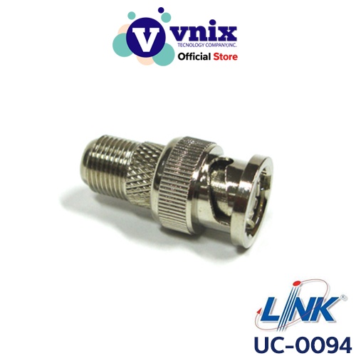 LINK รุ่น UC-0094 หัวต่อสาย BNC ท้าย F-Type แบบเกลียว ตัวเมีย ใช้คู่กับ UC-0062 | Shopee Thailand
