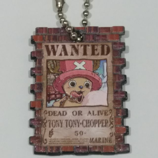 ช็อปเปอร์ ชอปเปอร์ Chopper WANTED วันพีช พวงกุญแจห้อยกระเป๋าอนิเมะ ฟิก ...