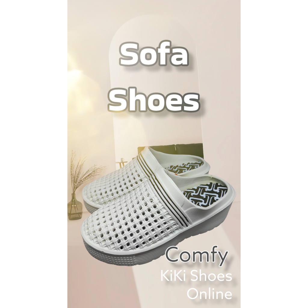 KiKi Shoes - รองเท้าแตะผู้หญิง แบบสวม ปิดหัว พื้นสูง รองเท้าสไตล์ลำลอง ...