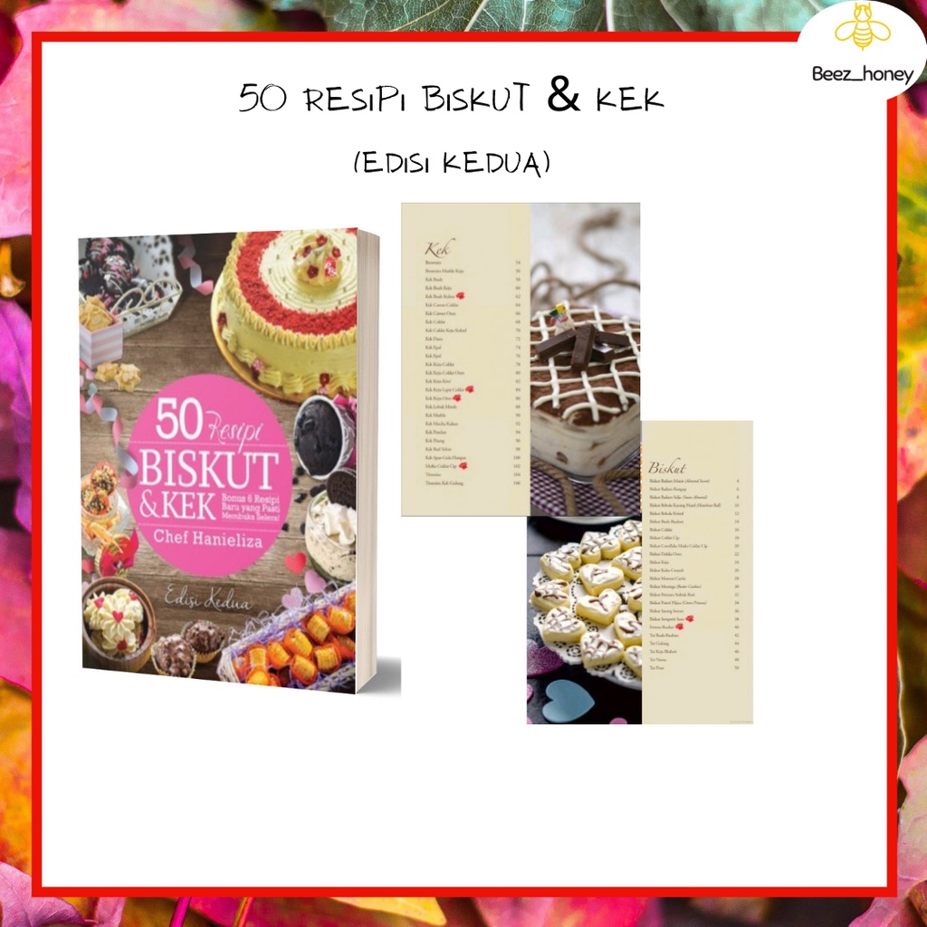 Book Of Resipi 50 ใบเสร็จรับเงิน Biskut & Kek (Second Edition) โดย CHEF HANIELIZA | Shopee Thailand