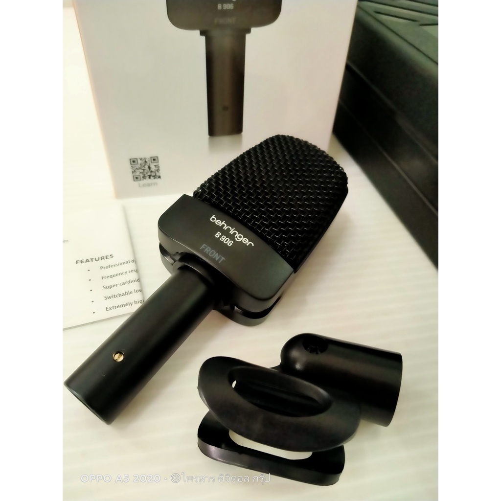 Behringer B906 ไมโครโฟนสำหรับ จ่อตู้กีต้าร์ หรือ เครื่องดนตรี B 906 B ...