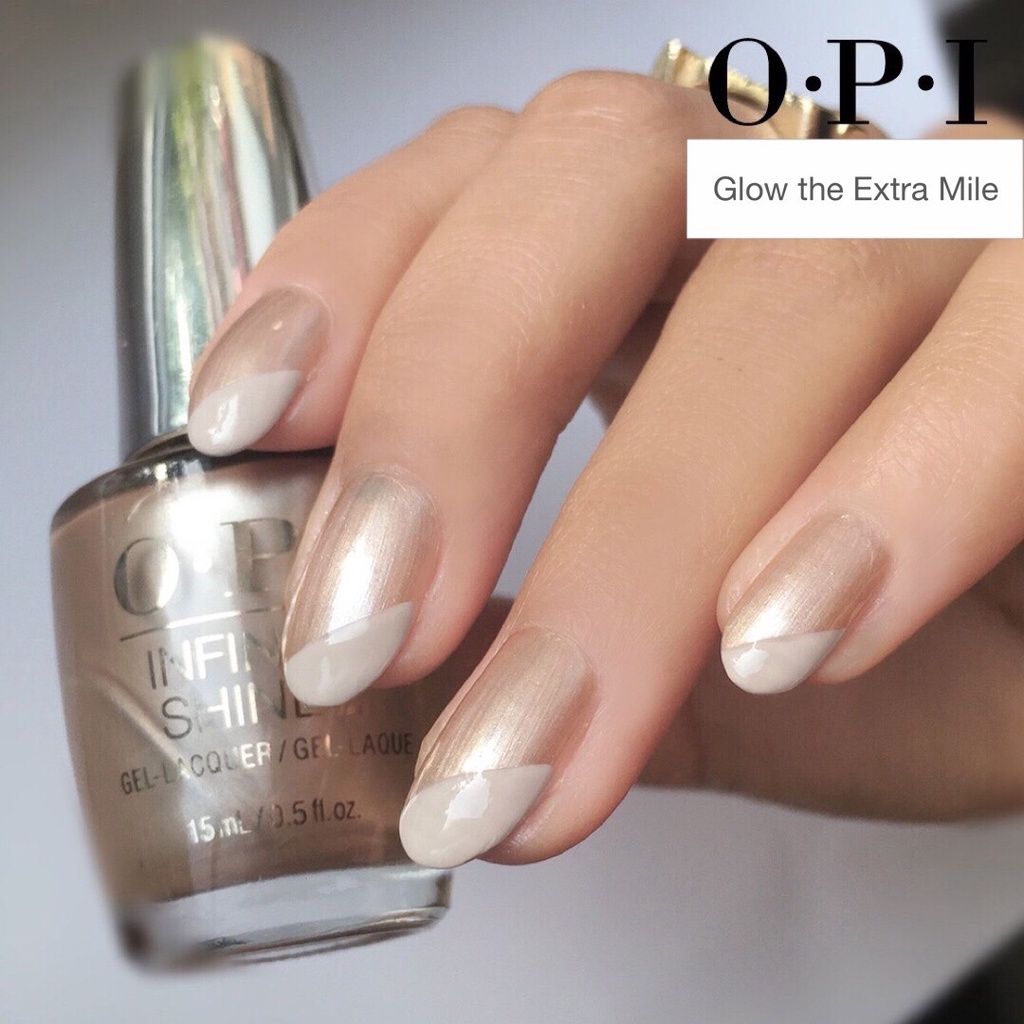 OPI Infinite Shine - Glow the Extra Mile (IS L49) ยาทาเล็บ สีทองกลิตเต ...