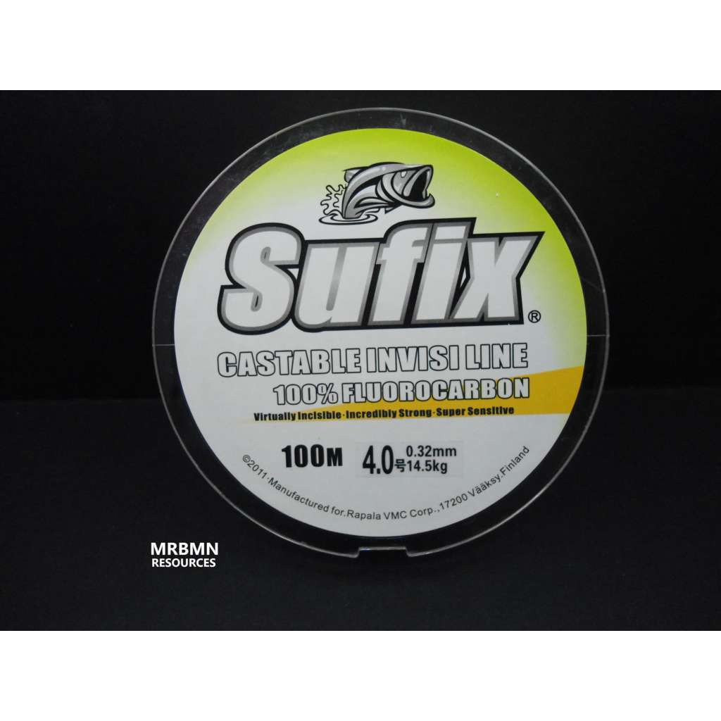 สายเบ็ด Sufix Castable invisi line 100% Fluorocarbon 100m | Shopee Thailand