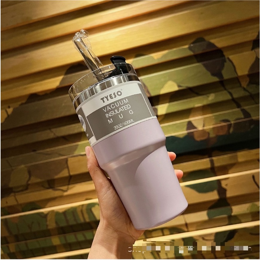 แก้วน้ำพร้อมส่ง tyesoแท้ สแตนเลส304แท้ 890ml 30oz,เก็บร้อน,เย็นได้ มาพร้อมฝาปิดและหลอด รับประกัน ...