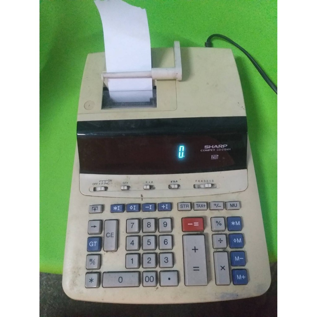 เครื่องคิดเลข sharp cs-2194h มือสองโปรดอ่านรายละเอียดให้ครบก่อนตัดสินใจ ...