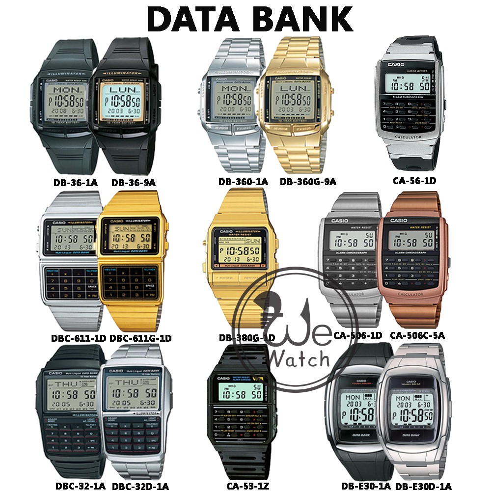 CASIO รวมรุ่น DATA BANK มีประกัน1ปี CA DBC DB CA53 CA56 CA506 DB36 ...