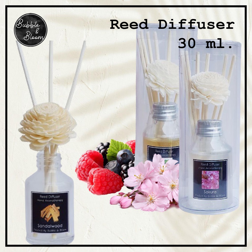 Bubble&Bloom Reed Diffuser 30 ml. บับเบิ้ลแอนด์บลูม ก้านไม้หอมปรับอากาศ ขนาด 30 มล. | Shopee ...