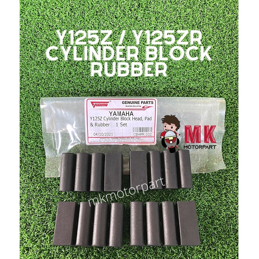 (Tushima) 4 ชิ้น Yamaha Y125z / Y125zR ฝาสูบ BLOCK ชุดแผ่นยาง / Getah ...