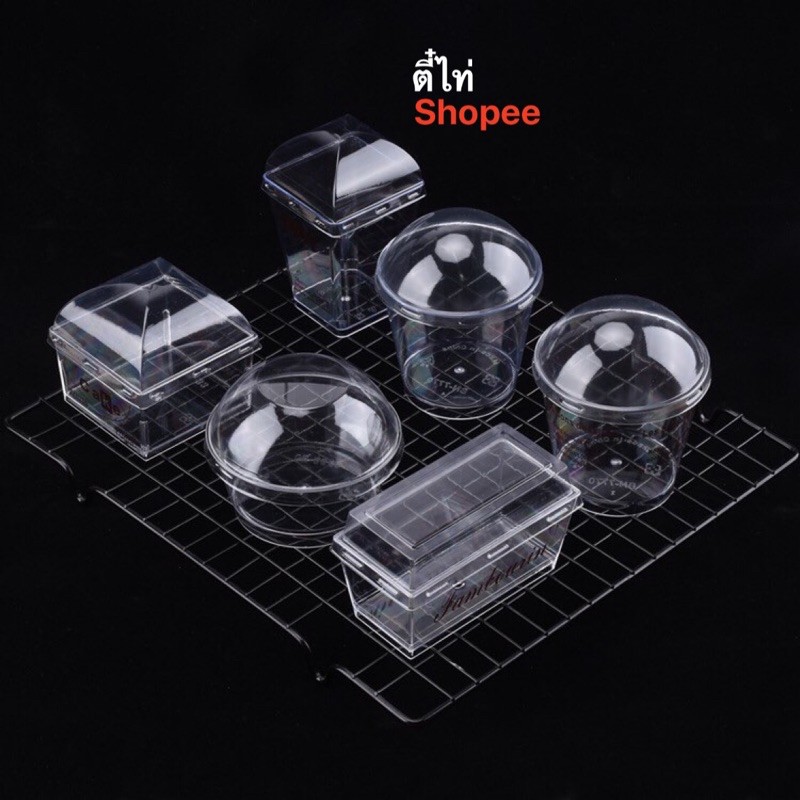 ถ้วยมูส ถ้วยใส่เค้ก PS (ขนาด150,210ML) พลาสติกแข็งใส พร้อมฝา | Shopee Thailand