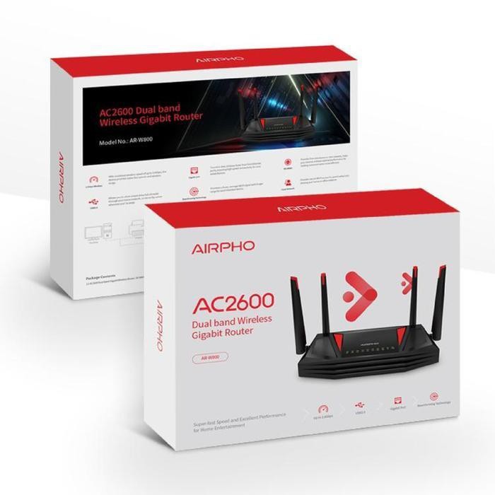 Router AIRPHO (AR-W800) Wireless AC2600 Dual Band Gigabit | Shopee Thailand