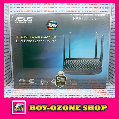 ASUS RT-AC58U AC1300 Wireless Dual Band Gigabit Router | Shopee Thailand