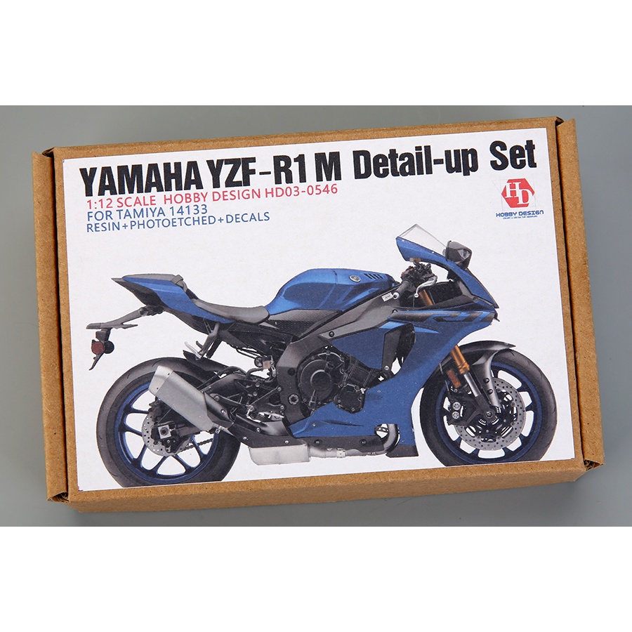 Hobby Design : HD03-0546 : 1/12 Yamaha YZF-R1M Detail-up Set (Resin+PE ...