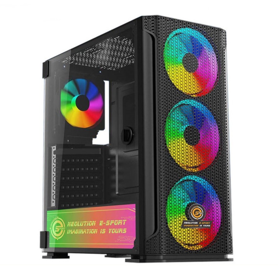 CASE (เคสเกมมิ่ง) NEOLUTION E-Sport VEGA GAMING พัดลม RGB 4 ตัว ...