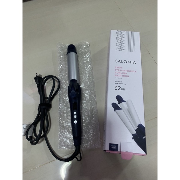 พร้อมส่ง! SALONIA 2Way Straight & Curl Iron มือสอง | Shopee Thailand