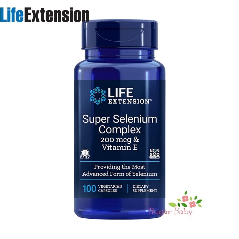 Life Extension Super Selenium Complex 100 Vegetarian Capsules ซุเปอร์ ...
