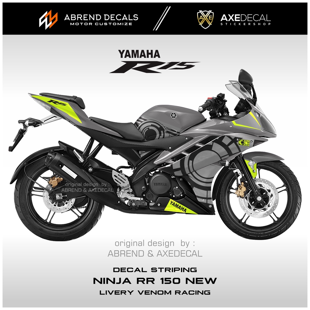 Striping Yamaha R15 V2 Sunmoon Rossi 46 / R15 V2 สติ๊กเกอร์มอเตอร์ไซค์ ...