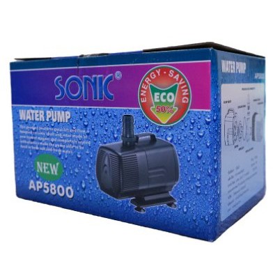 ปั๊มน้ำตู้ปลา SONIC AP5800 (Power Head Pond Pump) *รุ่นใหม่ประหยัดไฟกว่าเดิม* | Shopee Thailand