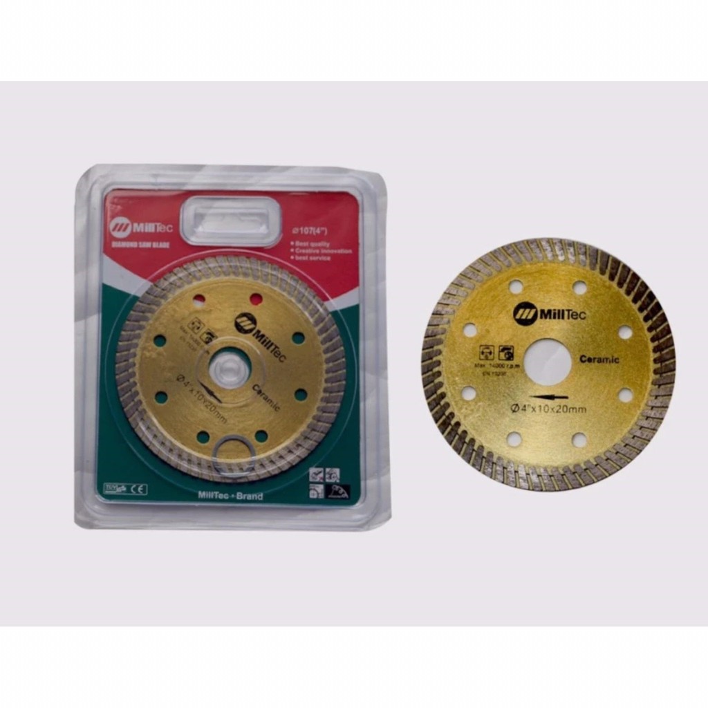 Milltec ใบตัดเพชร ขนาด 4 นิ้ว สีทอง | Shopee Thailand