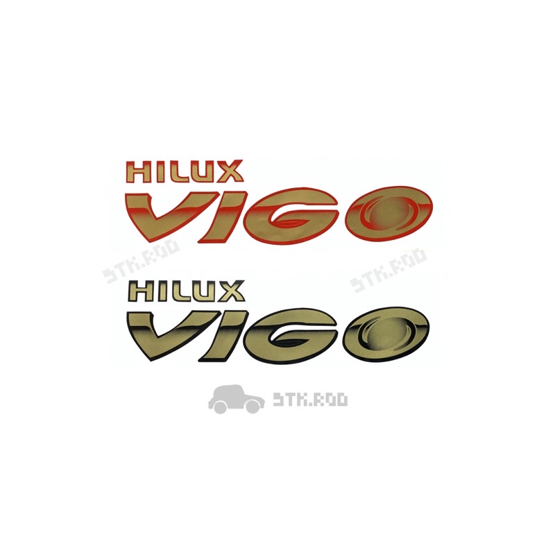 สติ๊กเกอร์ HILUX VIGO ติดรถ TOYOTA VIGO โตโยต้า วีโก้ STICKER (ราคาต่อ ...