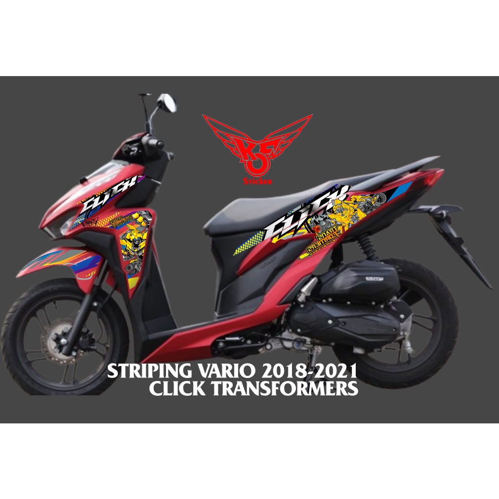 Striping STICKER HONDA VARIO 2018-2021 คลิก TRANSFORMERS | Shopee Thailand