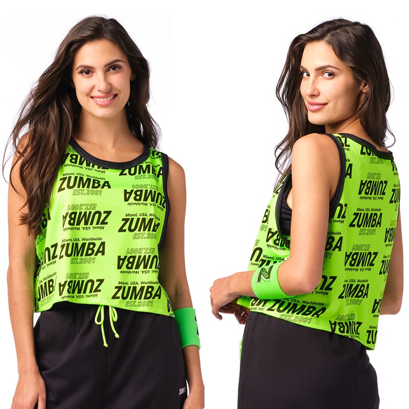 Zumba Jersey Crop Tank (เสื้อกล้ามออกกำลังกายซุมบ้า) | Shopee Thailand