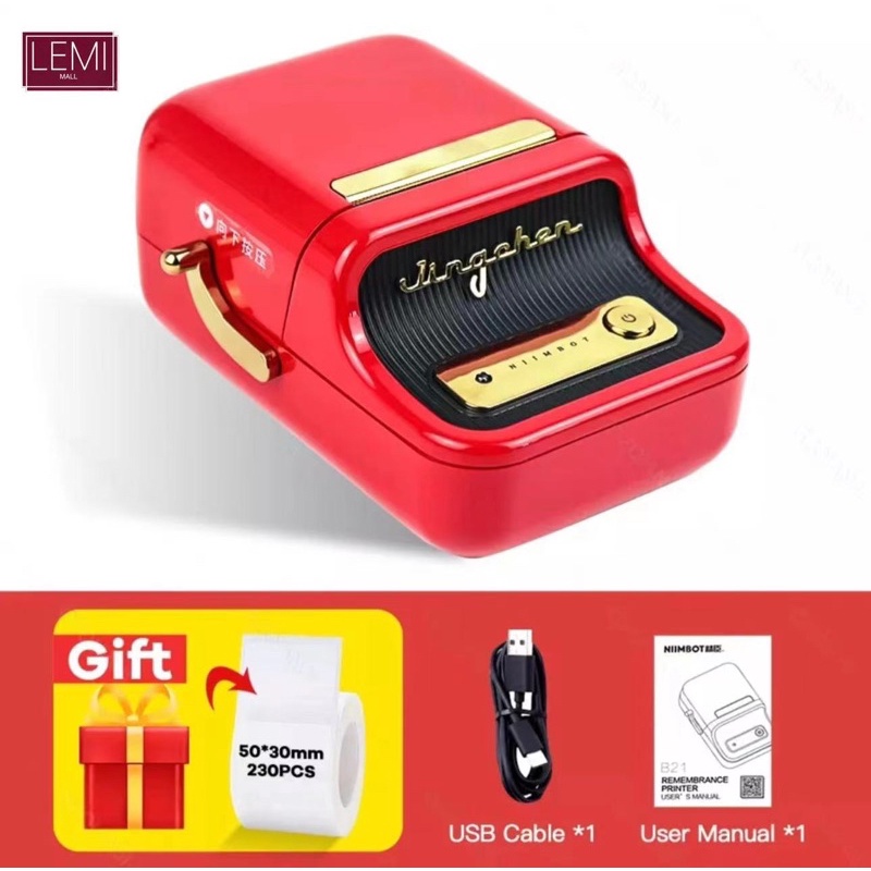 พร้อมส่งในไทย Nimbot B21 เครื่องพิมพ์ฉลากความร้อนไร้สายบลูทูธแบบพกพา ...